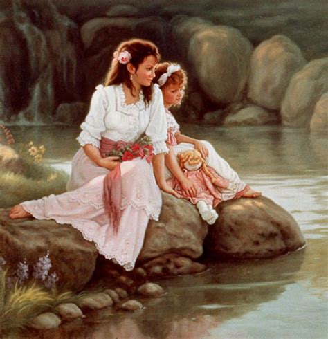 мама с дочкой картина мать и дочь картина красивые картины семья образ женщины матери в