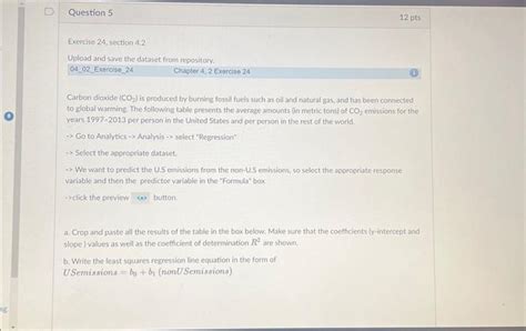 Solved Exercise Section Upload The Dataset By Chegg