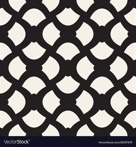 Geometric Seamless Pattern With Curved Royalty Free Vector