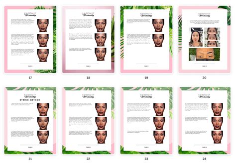 Brow Mapping PDF Manual Step By Step EDITABLE Etsy