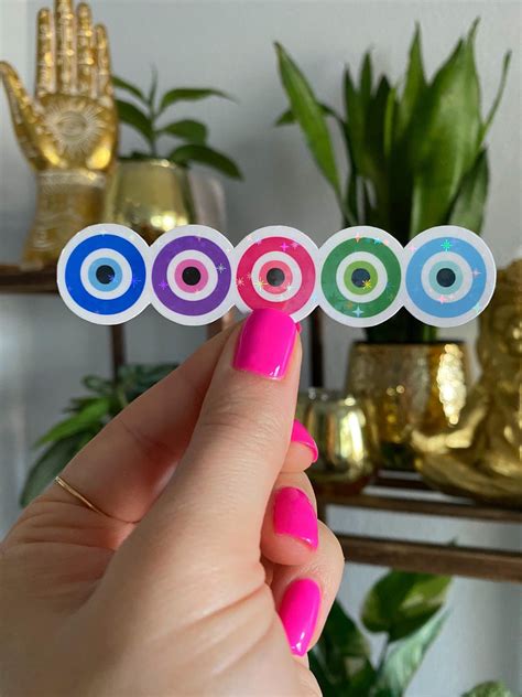 Evil Eye Sticker Blue Evil Eye Sticker Mediterranean Stickers