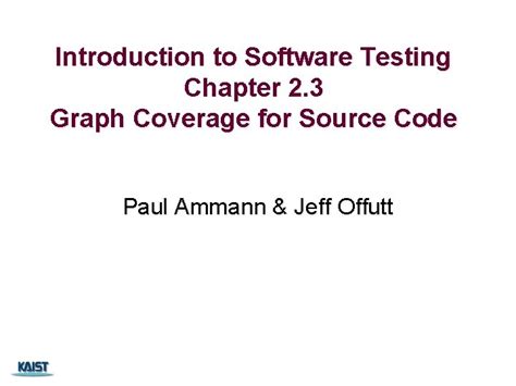 Introduction To Software Testing Chapter 2 3 Graph