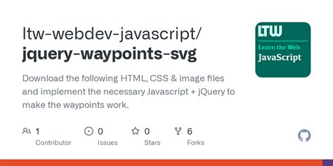 Github Ltw Webdev Javascriptjquery Waypoints Svg Download The