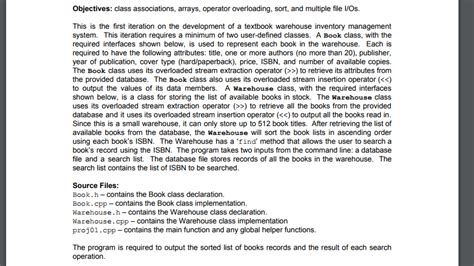 Objectives Class Associations Arrays Operator