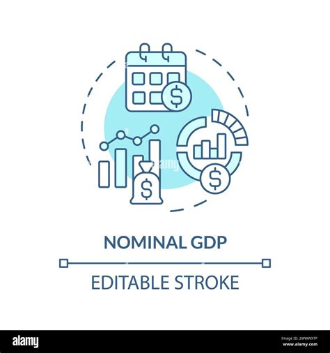 Nominal Gdp Soft Blue Concept Icon Stock Vector Image And Art Alamy