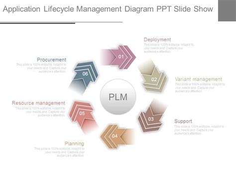 Application Lifecycle Management Diagram Ppt Slide Show PowerPoint