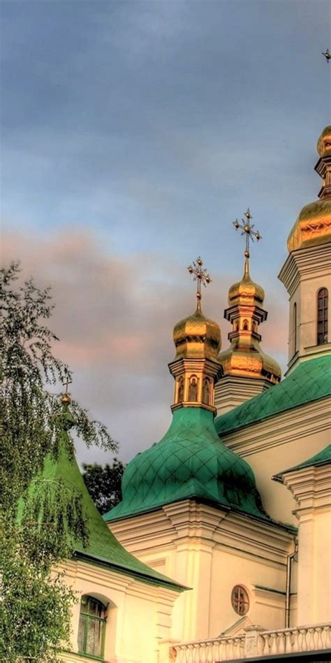 Завантажити шпалери на робочий стіл ПК Україна Релігійний Собор Церква Купол Собори