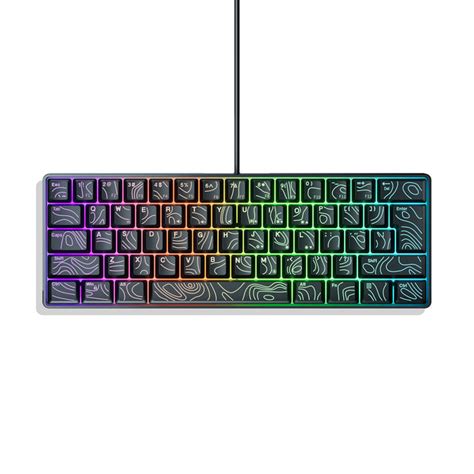 G61 Portable Contoured Keycaps Rgb Mini Keyboard