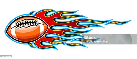 부족 화재 불꽃 미식 축구 자동차 스티커 오토바이 데칼 및 스포츠 로고 템플릿이 있는 럭비 공 벡터 이미지 럭비 스포츠에 대한