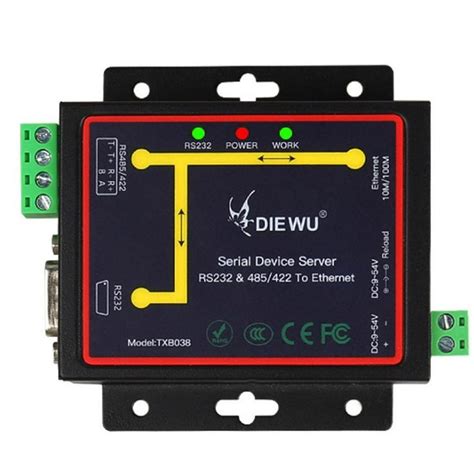 Diewu Rj45 To Rs232 Rs485 Rs422 Industrial Male Converter Tcpudp