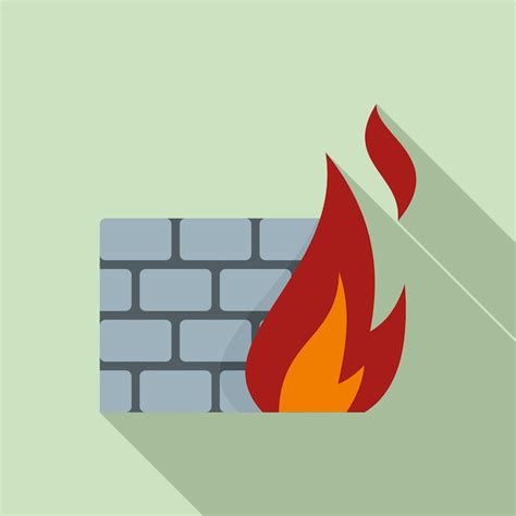 Premium Vector Data Firewall Icon Flat Illustration Of Data Firewall Vector Icon For Web Design
