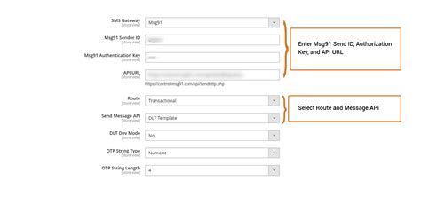 sms gateway api settings magento 2 cod verification