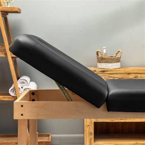 Spa Massage Bed 2 Section Black Massage Warehouse Spa Massage Bed 2 Section Black Massage Warehouse