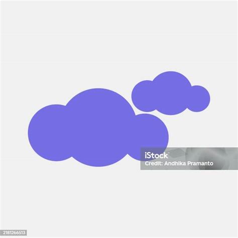 아이콘이 흐립니다 날씨 요소 기호입니다 플랫 스타일의 아이콘입니다 인쇄물 웹 스마트폰 앱 포스터 인포그래픽 로고 표지판 등에 적합합니다 0명에 대한 스톡 벡터 아트 및 기타