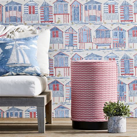 Beach Huts Wallpaper