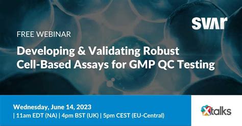 Svar Life Science Ab On Linkedin Developing And Validating Robust Cell