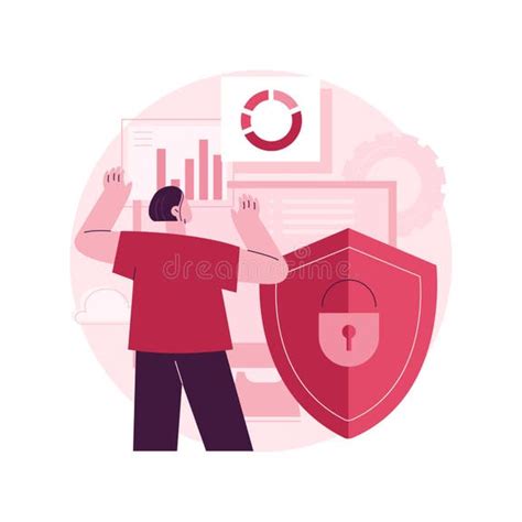 Cyber Security Risk Management Abstract Concept Vector Illustration Stock Vector Illustration