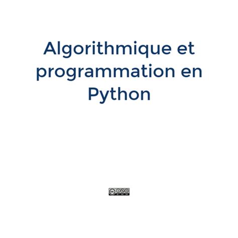 Algorithmique Et Programmation En Python