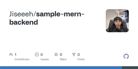 github jiseeeh sample mern backend