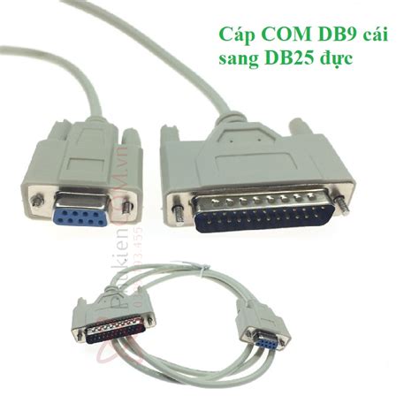 Dây Cáp Com 9 Chân Sang 25 Chân Lpt Db9 Female To Db25 Male Rs232 Dài Từ 1 5m đến 30m Phukiencom
