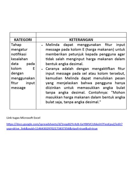 Tpm 1 Menggunakan Formula Sederhana Excel Nurul Kamal Pdf
