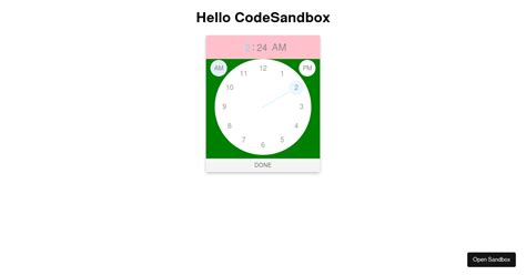 React Timekeeper Examples CodeSandbox