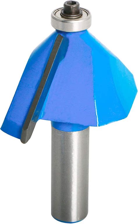 Buy Aopin Degree Chamfer Edge Forming Router Bit Inch Shank Top Bearing Bevel Edge