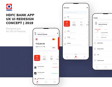 HDFC Mobile App Redesign Concept Case Study On Behance