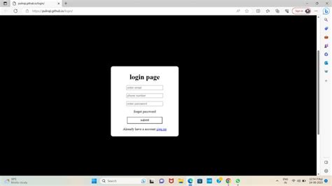 Hi I Have Completed A Login Page By Applying Different Tags Gzbxp6wj And This Is