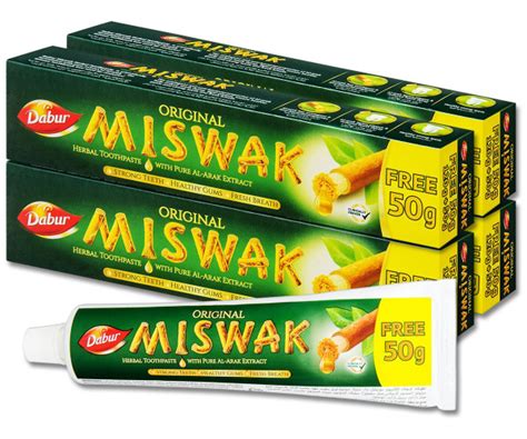 Характеристики Зубная паста DABUR Miswak Original, 170 г, 4 шт ...