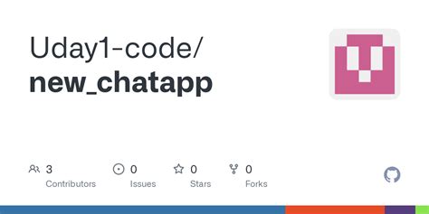 GitHub Uday1 Code New Chatapp