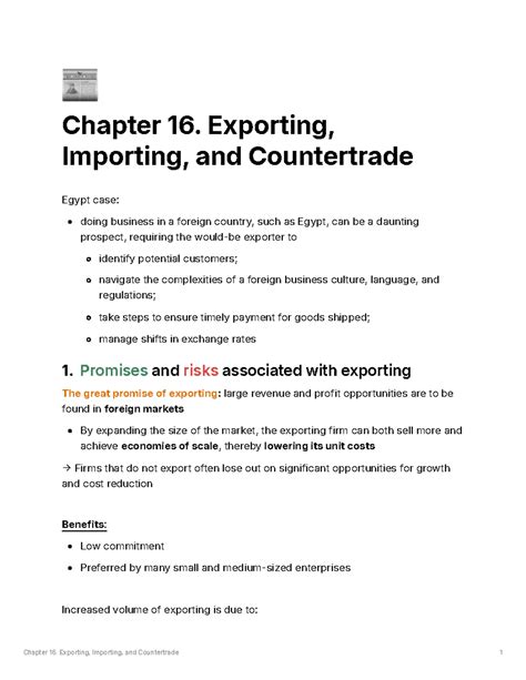 Chapter 16 Exporting Importing And Countertrade 00aea0c178b848ada6c9f757456 Be8ee 📰 Chapter