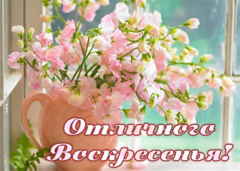 Открытка отличного воскресенья Скачать бесплатно на