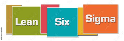Lean Six Sigma Various Color Boxes Stock Illustration Adobe Stock