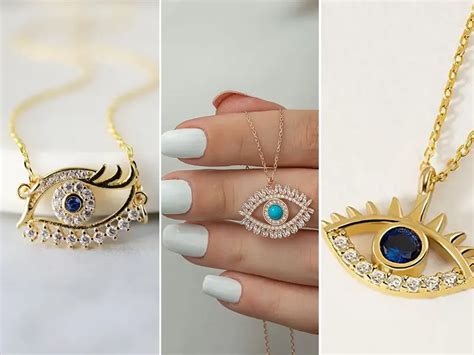 مدل گردنبند چشم نظر با طرح های شیک و متفاوت برای خاص پسندان
