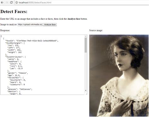 Javascript How To Use Microsoft Face Api Stack Overflow