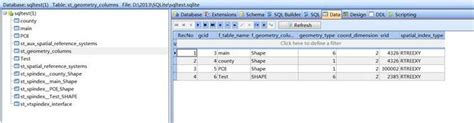 arcgis操作sqlite创建的系统表 st geometry columns 3s知识库 地理国情监测云平台