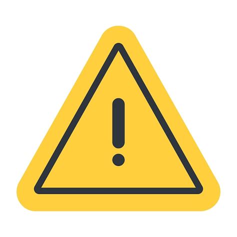 Premium Vector A Flat Icon Of Warning Symbol