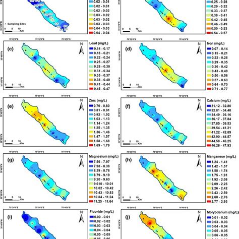 Idw Based Spatial Distribution Of Physico Chemical Parameters A Ph B