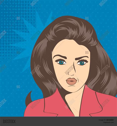Cute Retro Woman Vector And Photo Free Trial Bigstock