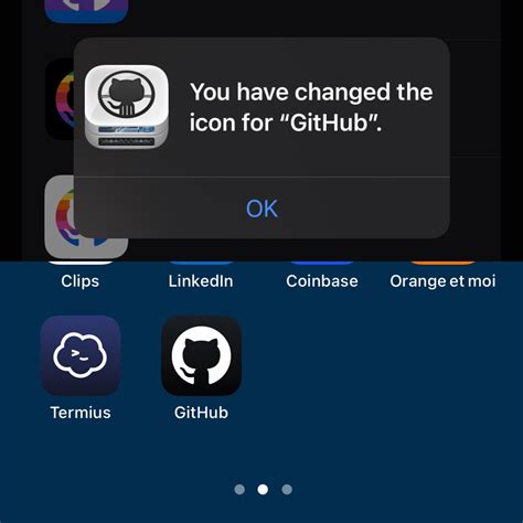 So I Tried To Set A New Icon For My Ios Github App But It Doesnt Seem