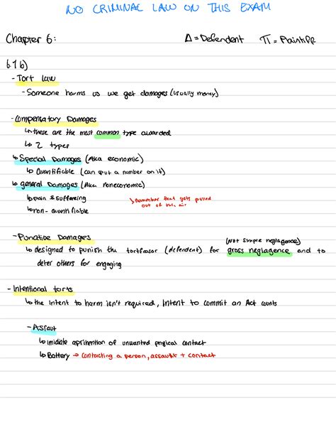 class notes chapter 6 no criminal law on this exam chapter 6 a
