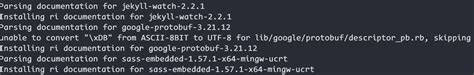 i ve got an error while try installing jekyll on windows 10 · issue
