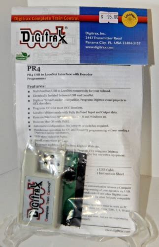 Digitrax PR USB To LocoNet Interface With Decoder Programmer NEW EBay