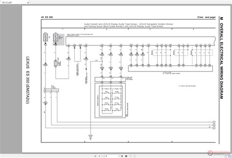 Lexus Es350 2016 2018 Electrical Wiring Diagram Auto Repair Manual