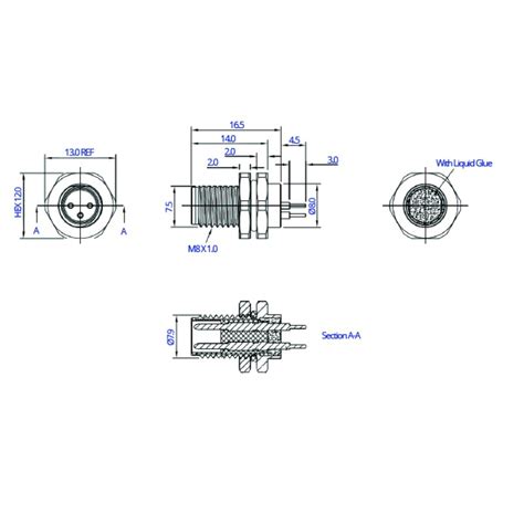 CC XXP FX PB M Front Fastening Plug A And B Code