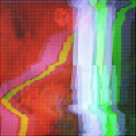 Glitched Abstract Vector Background Made Of Colorful Pixel Mosaic Digital Decay Signal Error
