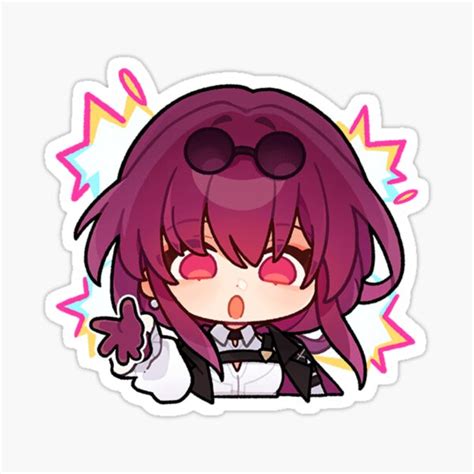 Honkai Star Rail Chibi Kafka Boom Sticker For Sale By Herrscherofart Redbubble