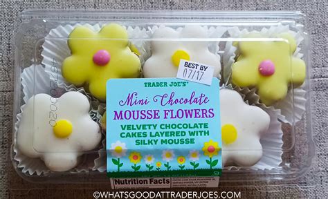 what s good at trader joe s trader joe s mini chocolate mousse flowers