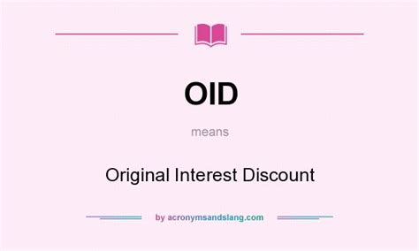 OID Original Interest Discount In Undefined By AcronymsAndSlang Com